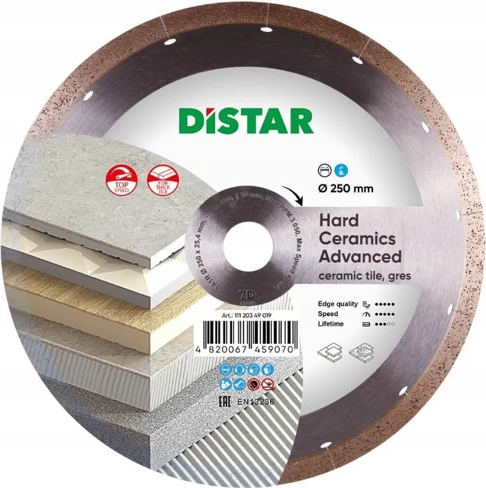 Distar 1A1R Tvrdá Keramika Pokročilá 250 mm