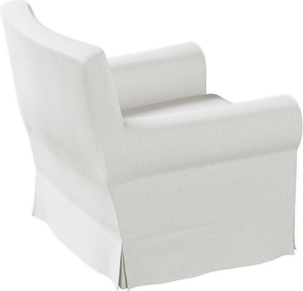 Potah na křeslo IKEA Ektorp Jennylund barva krémová látka pletený vzor
