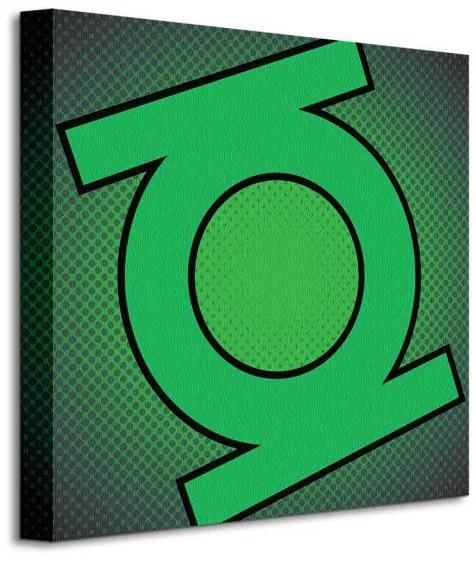 Obraz na plátně DC Comics (Green Lantern Symbol) 40x40cm WDC95222