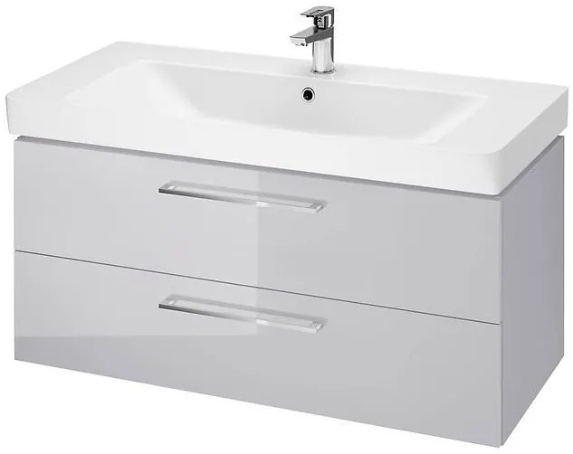Cersanit - SET B332 LARA MILLE 100cm (SKŘÍŇKA + UMYVADLO), šedá, S801-332-DSM
