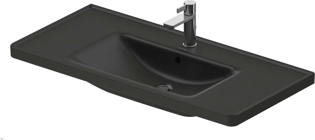 Duravit D-Neo - Umyvadlo 100x48 cm, s přepadem, otvor pro baterii, antracit 2367101300