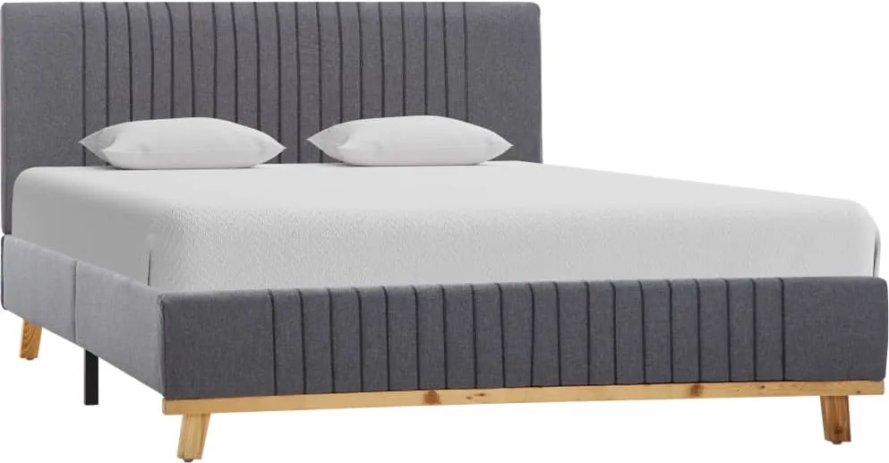 Rám postele Lomond - světle šedý textil | 120x200 cm