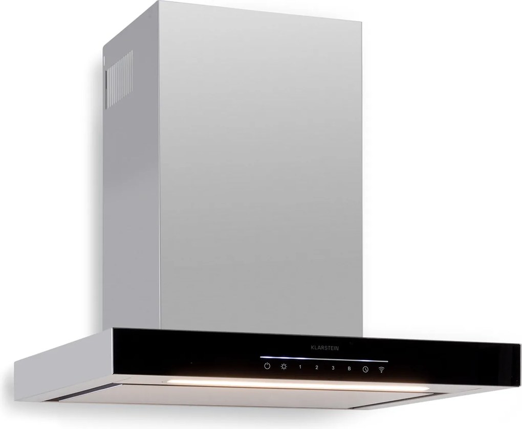 Klarstein Alinea 60 Smart, digestoř, 60 cm, nástěnná, 555 m³/h, Wi-Fi, A++, dotykový displej