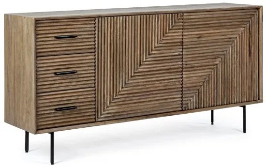 BIZZOTTO příborník DARSEY se 3 šuplíky a 2 dvířky 83x160 cm 0746872
