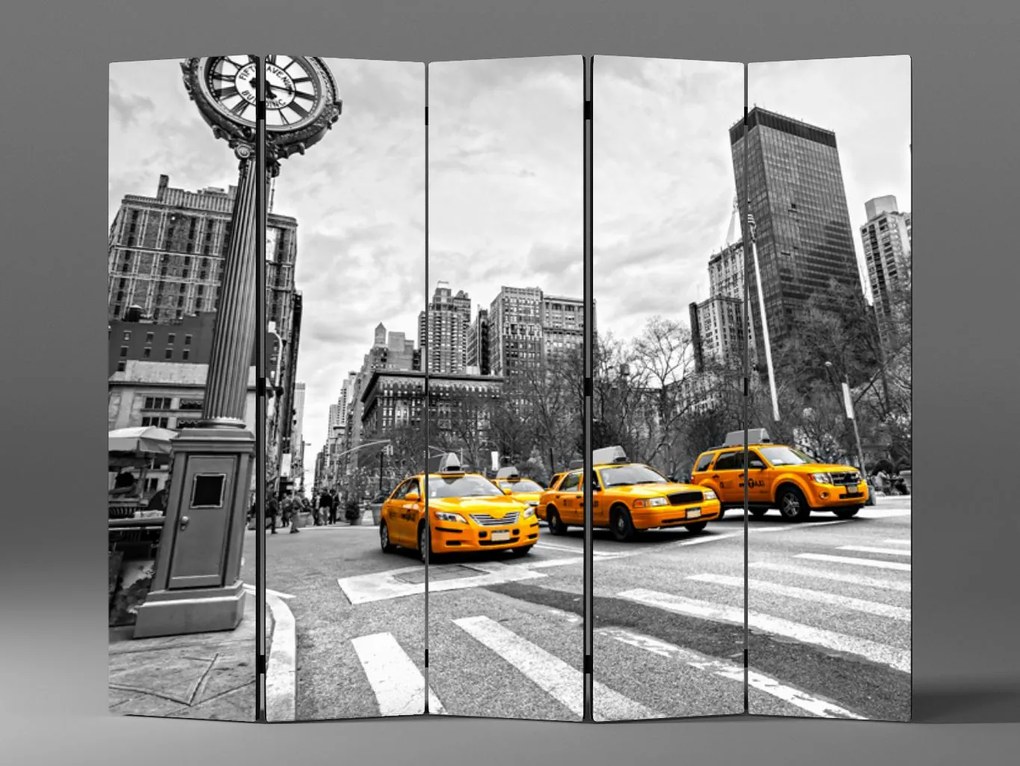Paraván new york taxi Rozměr: 225 x 180 cm