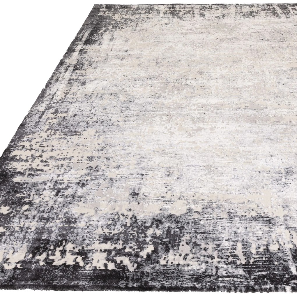 Tribeca Design Kusový koberec Zoom Border Grey Rozměry: 200x290 cm
