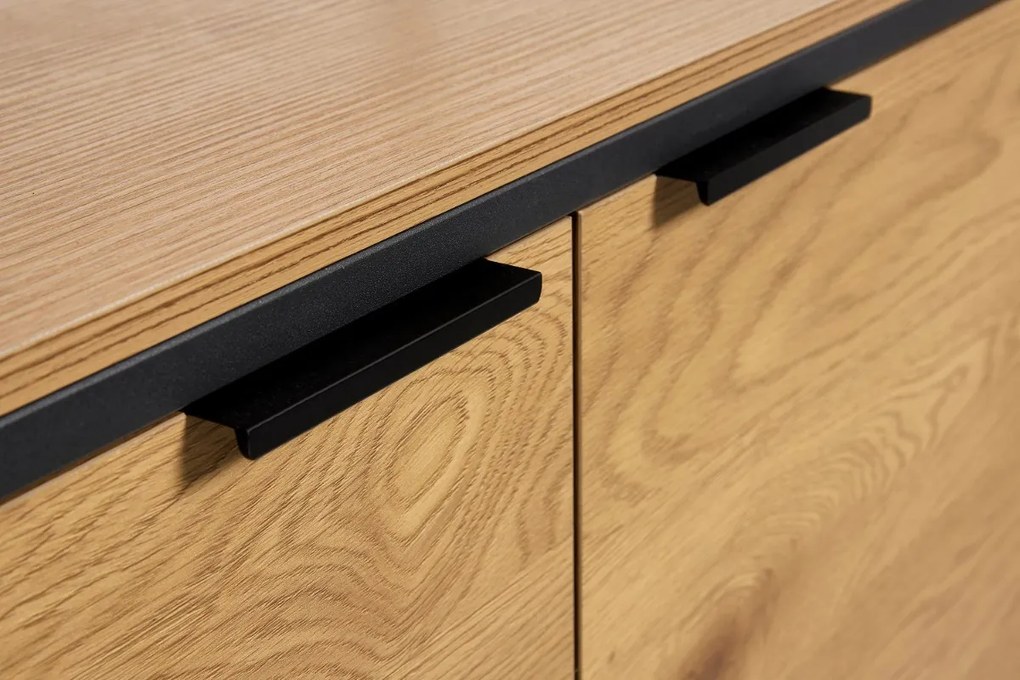 Designový regál Valenzuela 190 cm vzor dub