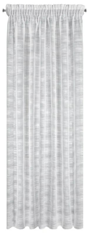 Bílá záclona na pásce ASTERA 140x270 cm