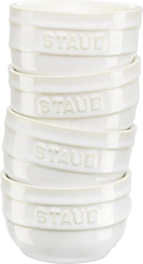 Staub Sada 4 keramických ramequin, Ø 9 cm, 0,2 l, slonová kost 40508-157