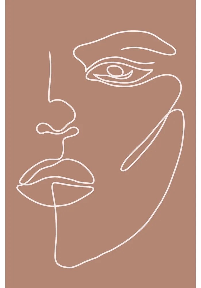 Plakát 29x41 cm Woman Face – Veronika Boulová