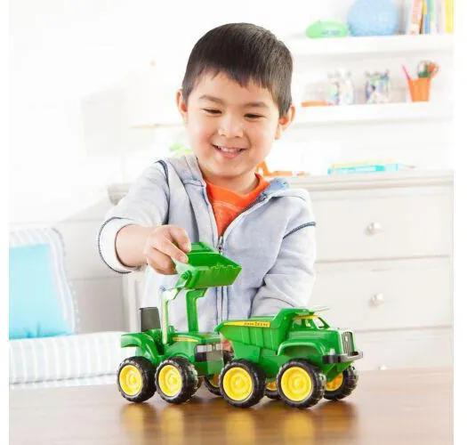John Deere Kids JD Kids John Deere traktor a sklápěč set 16 cm