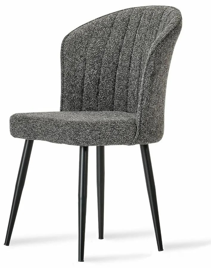 Sada jídelních židlí Rubi Anthracite and Black, 2 ks