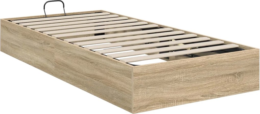 Ottoman postel Sonoma dub 203 x 100 x 25 cm Dřevěný materiál 3409247