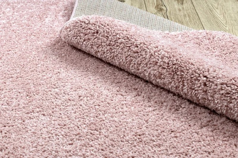 Dywany Łuszczów, Kusový koberec Berber 9000 pink, 80x150, růžová, obývací pokoj