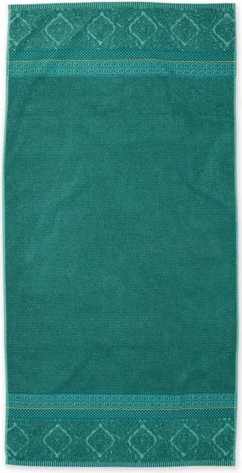 Pip Studio ručníky z bavlněného froté Soft Zellige, zelené (Luxusní ručníky z bavlněného froté v designu Soft Zellige v zelené barvě)