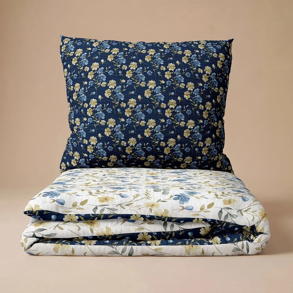 Krepové perkálové prodloužené povlečení Bloom - duo Velikost: 140 x 220 + 70 x 90