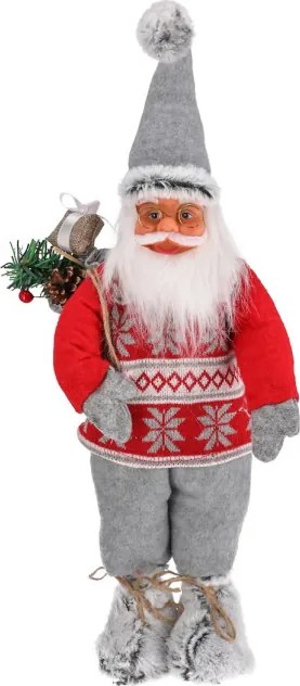 Vánoční figurka látkového Mikuláše 60 cm