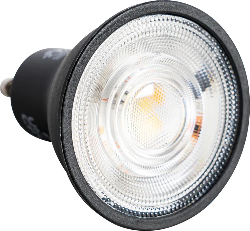 Sada 5 ks GU10 LED lampa černá 7W 610 lm 3000K
