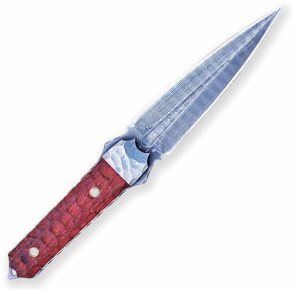 nůž lovecký Dellinger - LANZE VG-10 Damascus