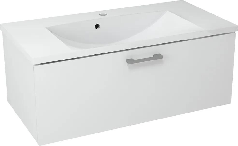 SAPHO - MAKALA umyvadlová skříňka 89,5x35x45,2 cm, bílá ML090