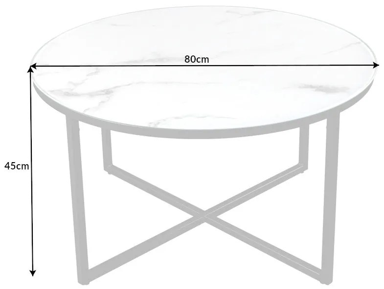Konferenční stolek Elegance 80cm