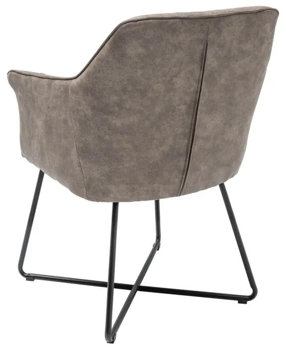 Designová židle Giuliana taupe