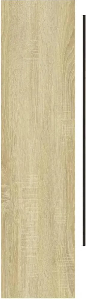 Koupelnová skříňka se zrcadlem 80 x 15 x 60 cm MDF bílá a dub 331537