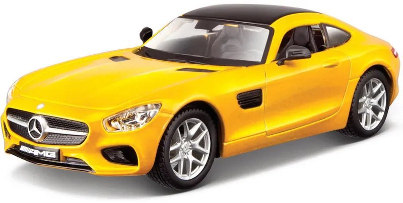 Bburago mercedes amg gt 1:32 žlutá