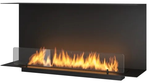 InFire - Vestavěný BIO krb 100x45 cm 3kW černá