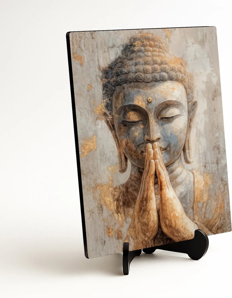 DUBLEZ | Dřevěný obraz - Buddha | UV tisk, Premium