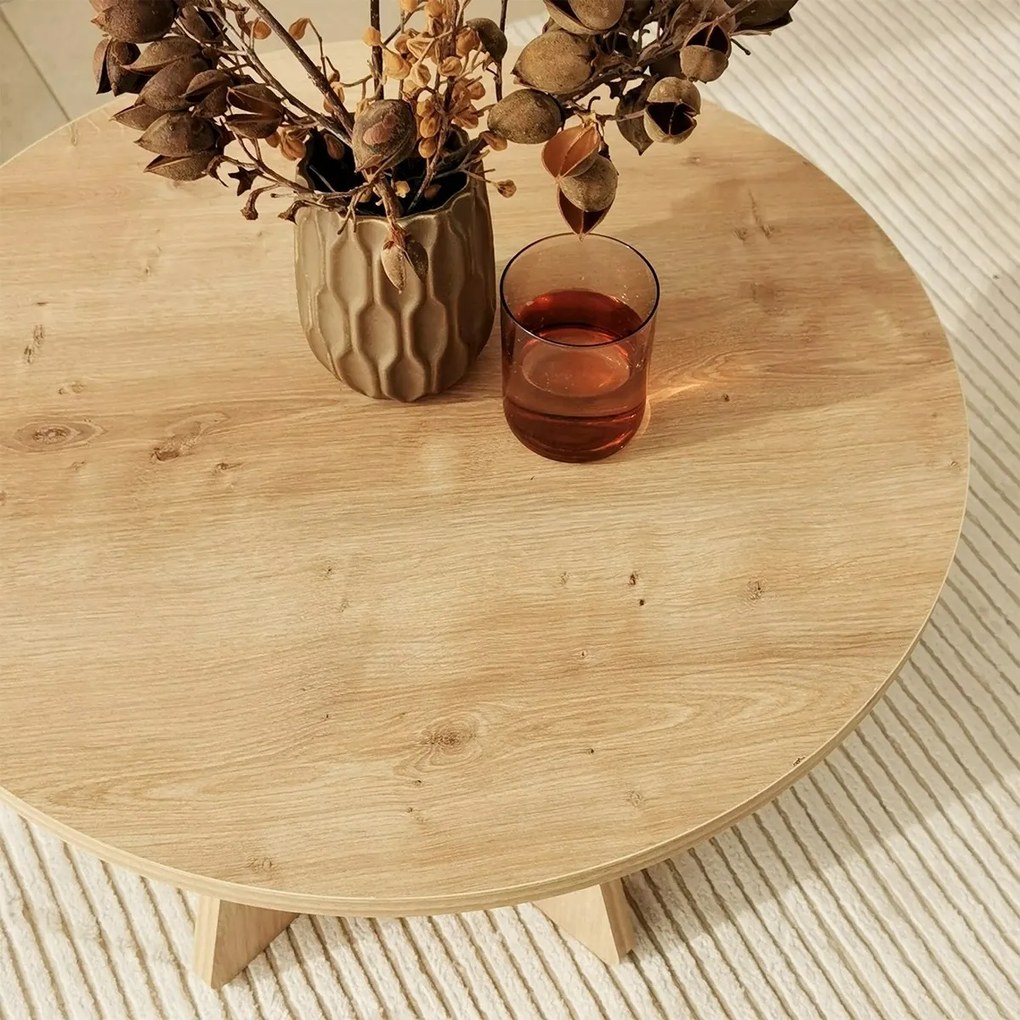 Konferenční stolek Mushroom Sapphire Oak