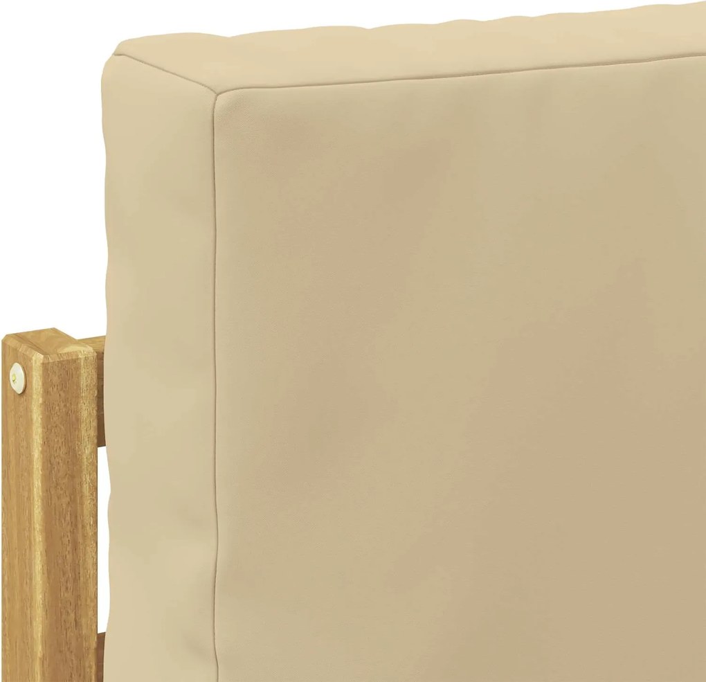 Venkovní pohovková souprava 7 ks Bílá a béžová Polyester 3387757