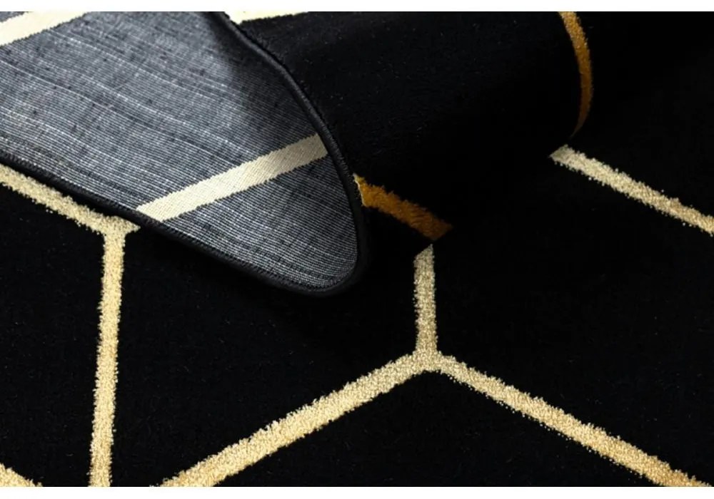 Kusový koberec Jón černý 70x300cm
