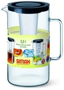 Skleněný džbán s vložkou na led, Simax, 2,5 L