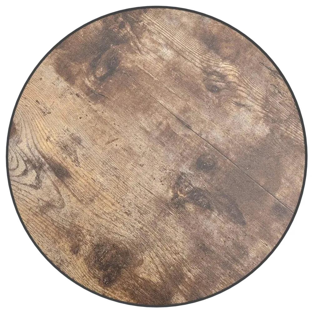 Čajový stolek černožlutý Ø 35 cm MDF - Default Title