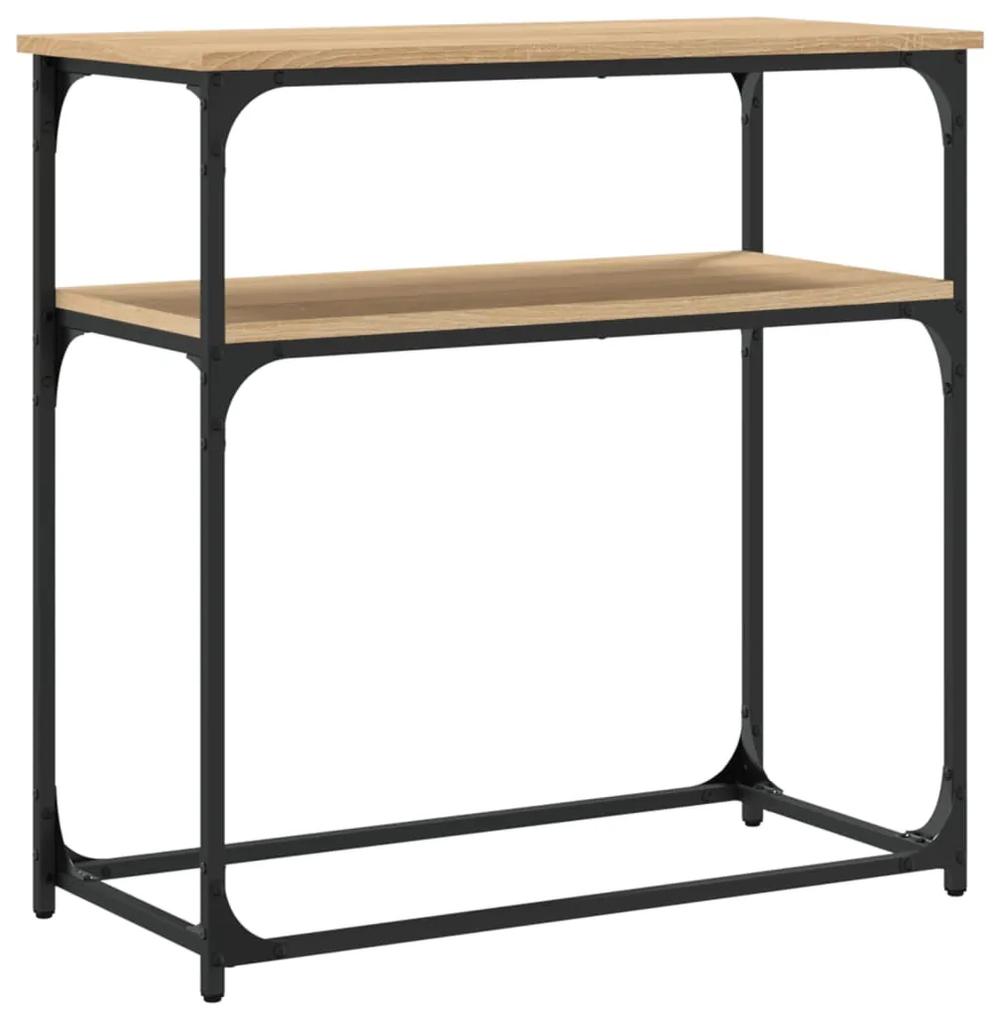 Konzolový stolek dub sonoma 75 x 35,5 x 75 cm kompozitní dřevo