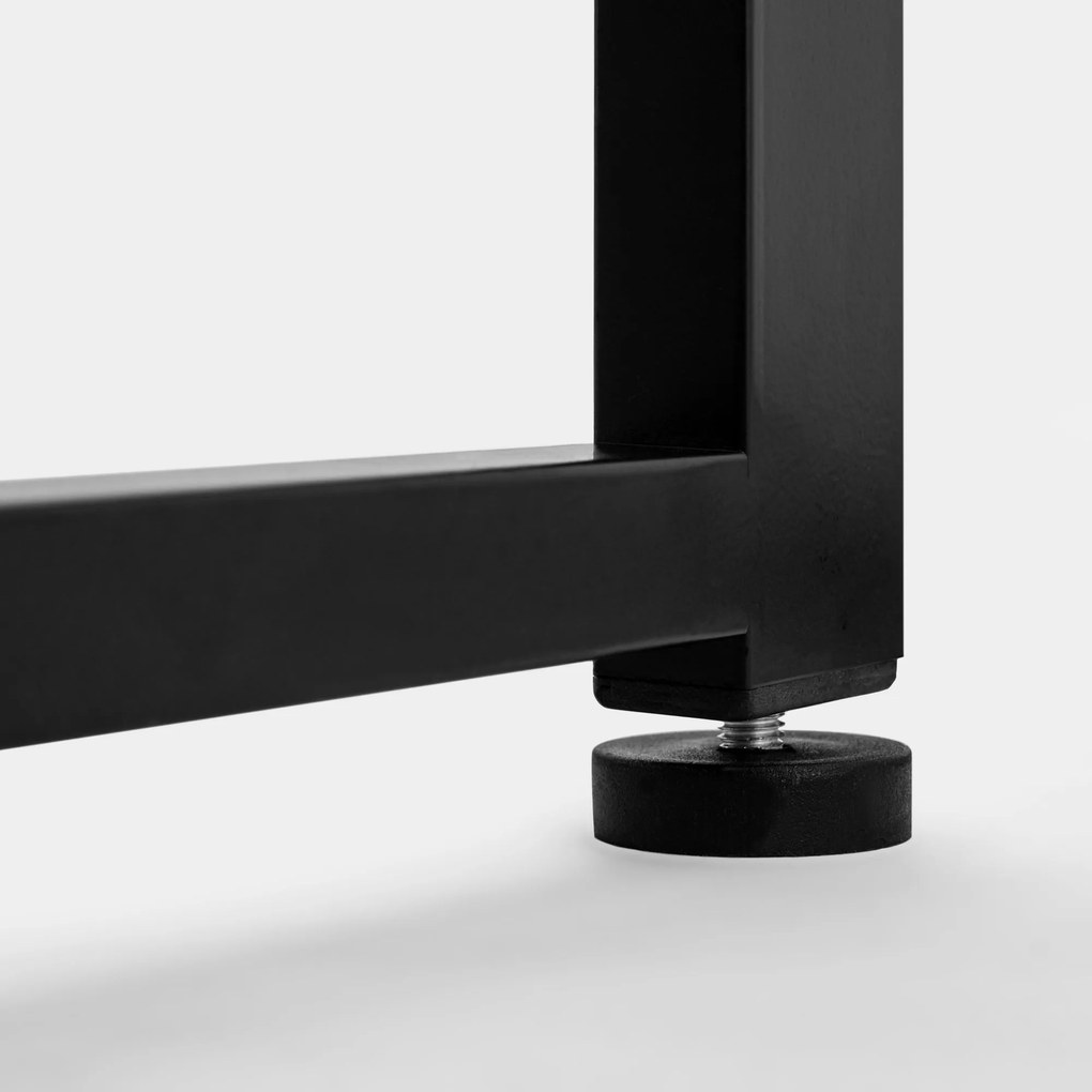 Tutumi, designový kancelářský stůl pro počítač 123x60x76 cm R20FFTDSK002, černá-dub sonoma Tabac, MEB-07010
