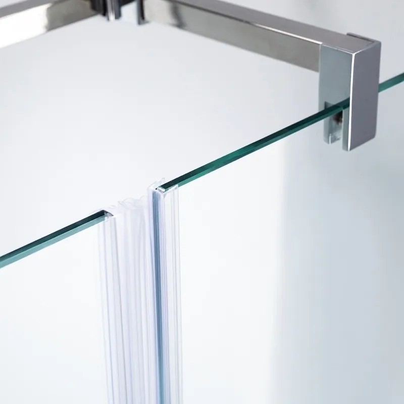 BPS-koupelny Čtvercový sprchový kout HYD-SK1390B 90x90 chrom/transparent - bez vaničky