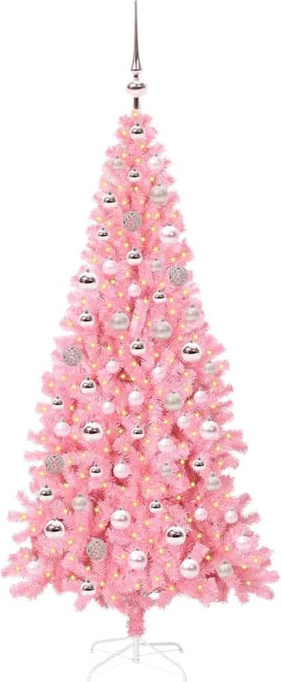 Vánoční stromeček Růžová 180 cm PVC 3396431