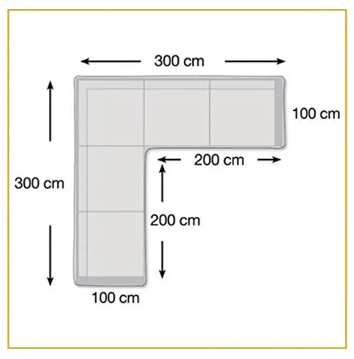 Ochranná plachta pro sedací soupravu L - XXL (300x300x80 cm)