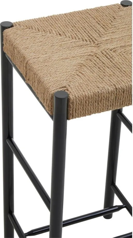 Černá/v přírodní barvě barová stolička z bukového dřeva (výška sedáku 72 cm) Bandar – Premier Housewares