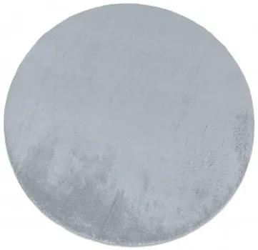 Koberec MELLOW - světle šedý kruh