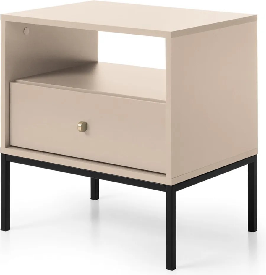 PSK Noční stolek NOMO, Béžová 54 cm