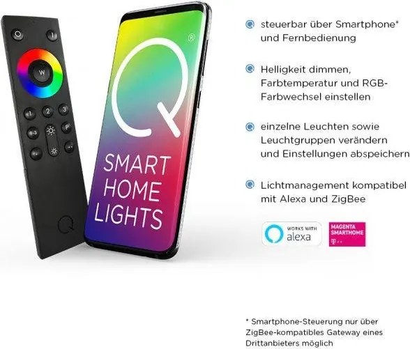 PN 9679-16 Q-LINO, LED venkovní sloupkové svítidlo bílé, Smart Home RGB+3000K - PAUL NEUHAUS