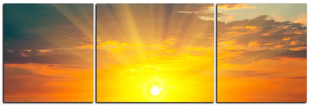 Obraz na plátně - Západ slunce - panoráma 5200C (150x50 cm)