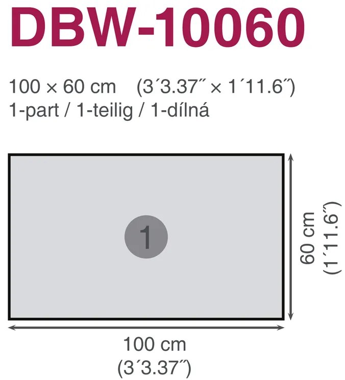 DIMEX | Dibond za kuchyňskou linku DBW-10060-032 | 100 x 60 cm | Kameny Zen