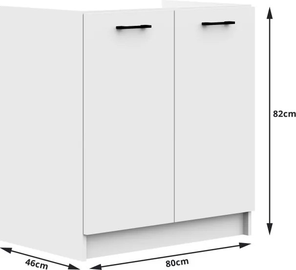 Kuchynská linka OLIWIA 2.4 m bílá