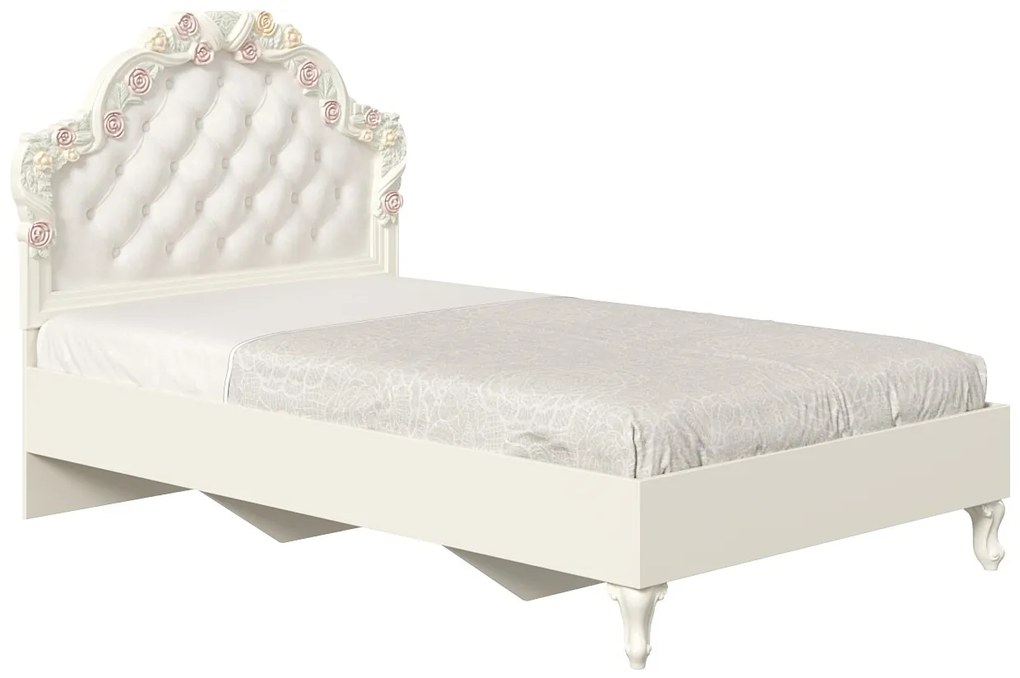 Studentská postel s roštem Margaret 120x200cm - alabastr/champagne