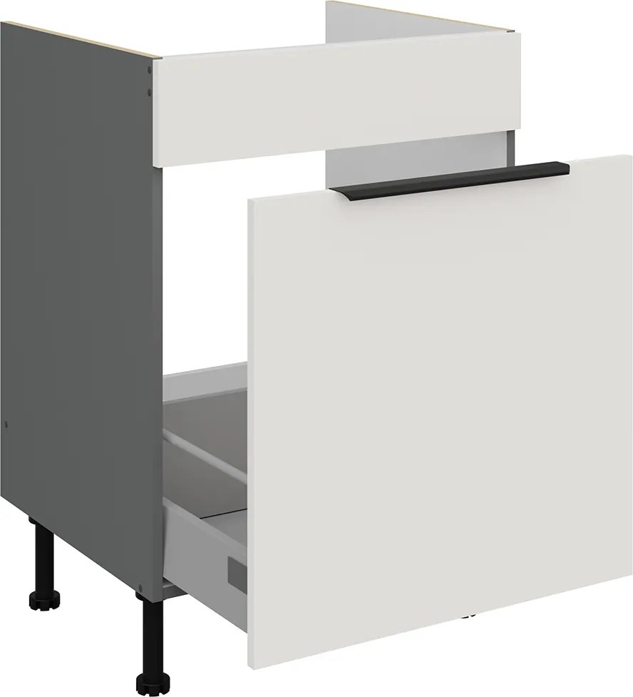 ARIA aw | dolní skříňka 60 ZL 1S dřezová | 60 cm | PREMIUM BOX | antracit/bílá