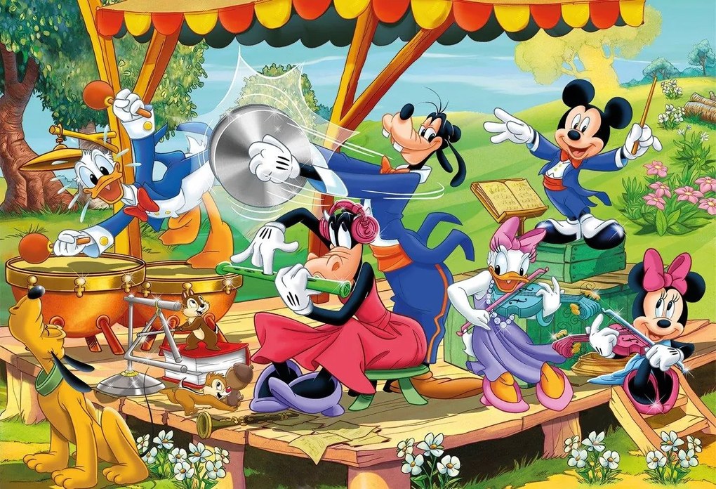 Puzzle clementoni puzzle mickey mouse a přátelé maxi 24 dílků